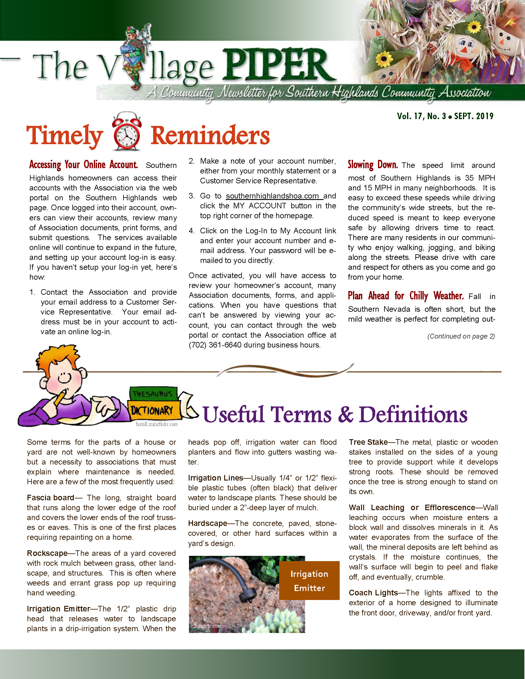 Newsletter Southern Highlands HOA Southern Highlands HOA Southern Newsletter Southern Highlands HOA Southern Highlands HOA Southern
